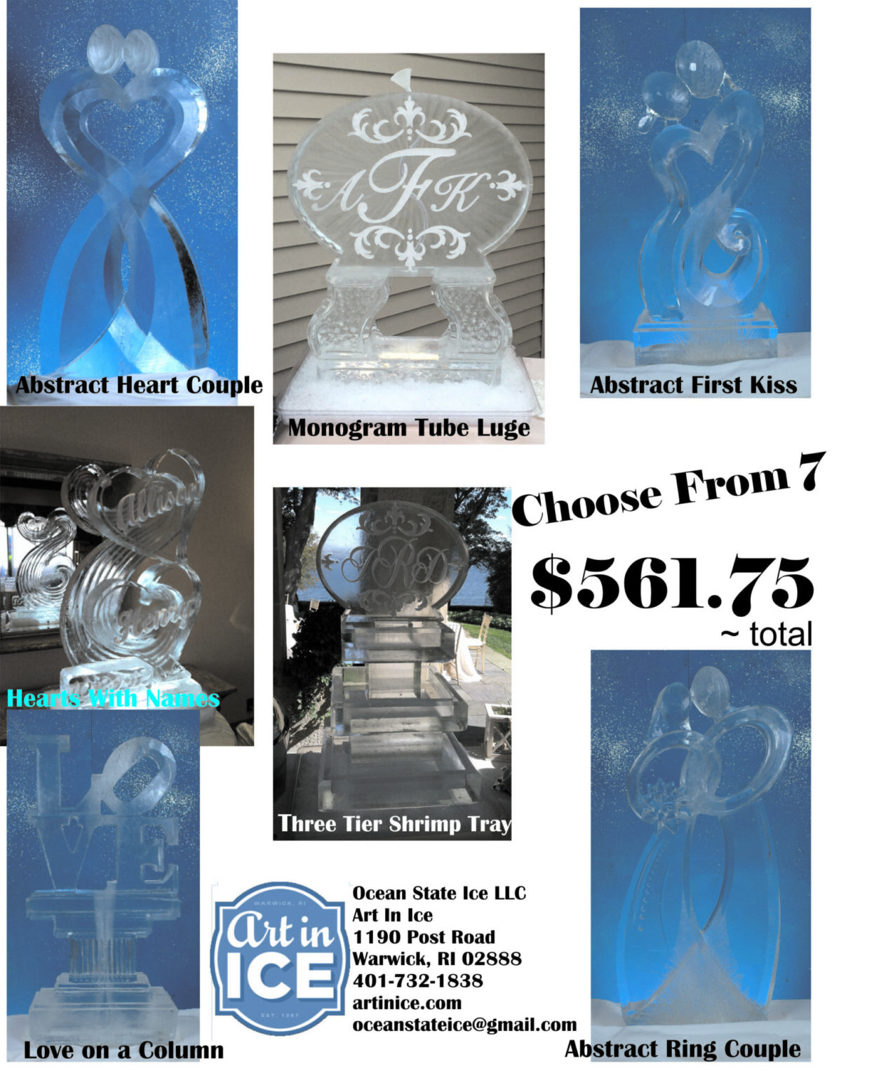 Our Winter Wedding Promotion | Art In Ice